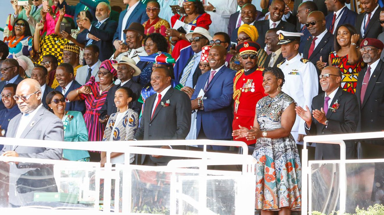 Uhuru and team all smiles in Namibia as drought crisis persists ...