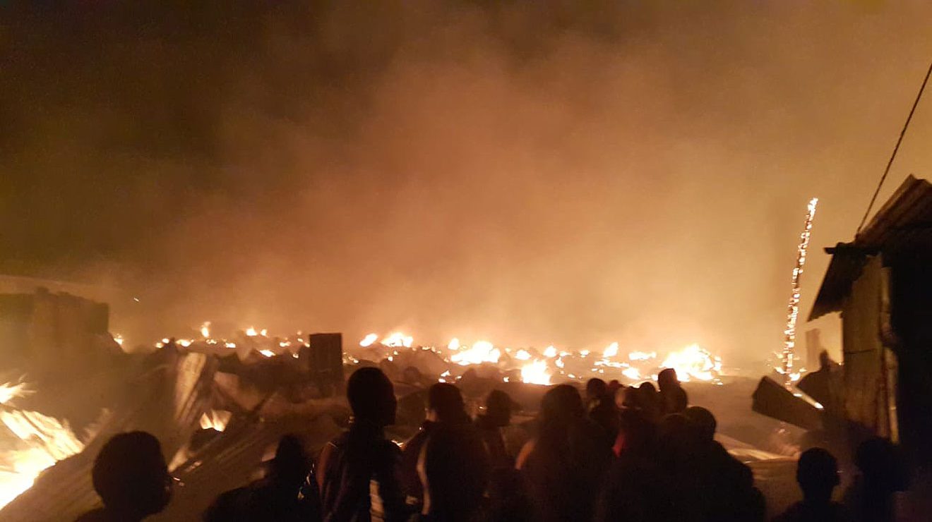 Huge fire destroys section of Toi market – PHOTOS – Nairobi News