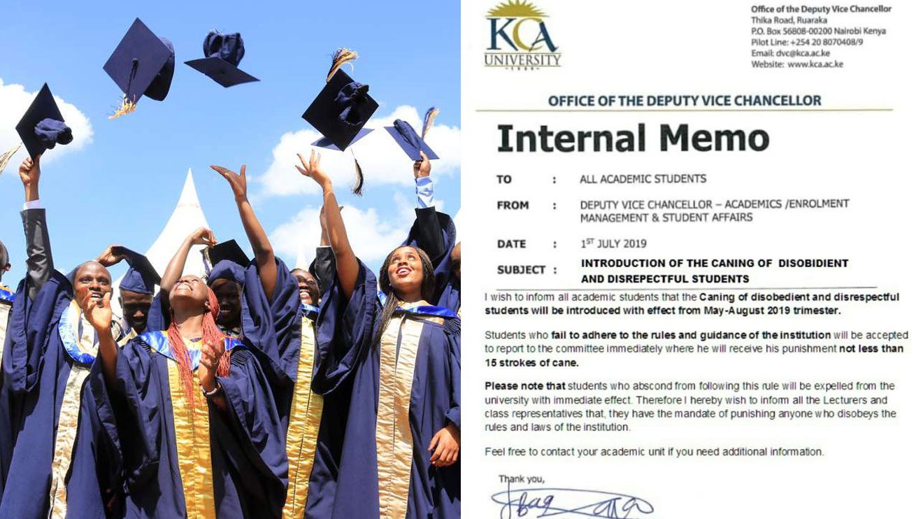 KCA University denounces fake letter on caning of students – Nairobi News