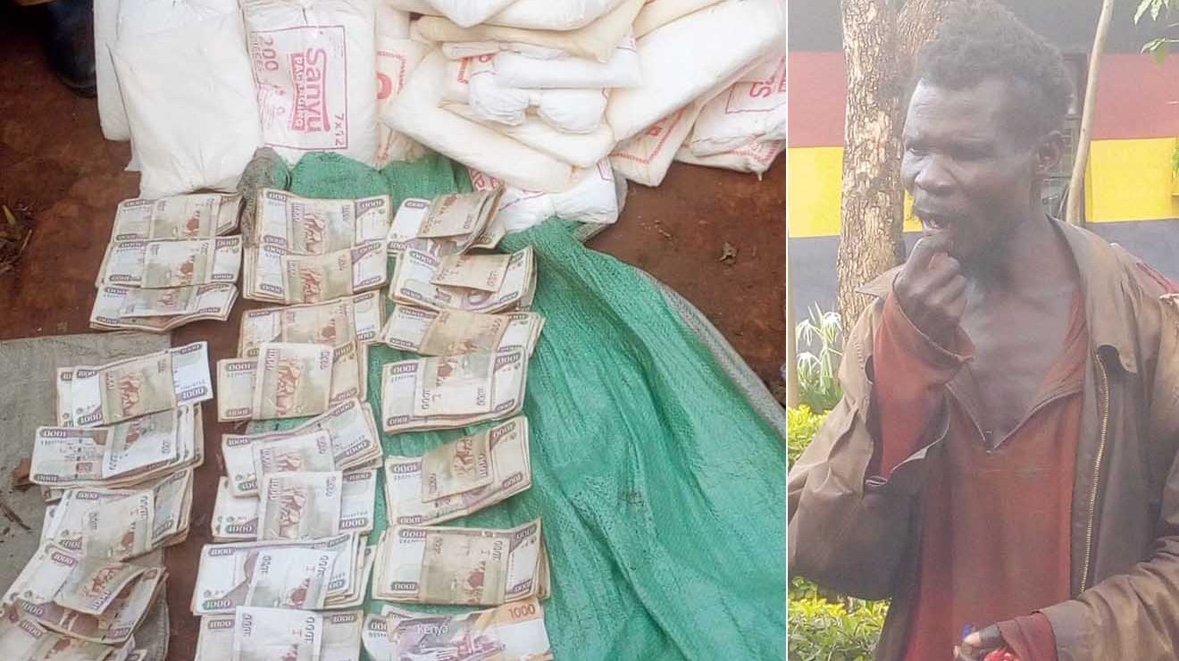 Puzzle of ‘mad’ man arrested with Sh250k and banned polythene bags ...