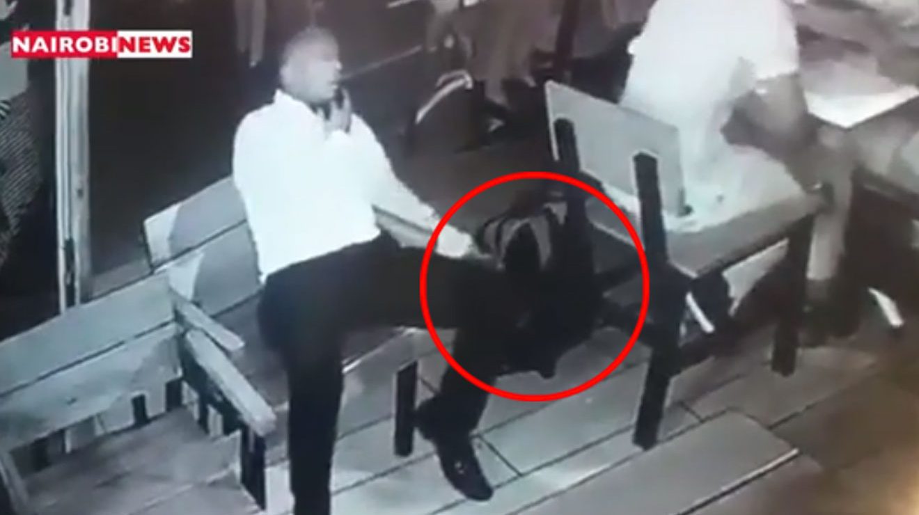 Smartly-dressed man filmed stealing backpack in busy Nairobi restaurant ...