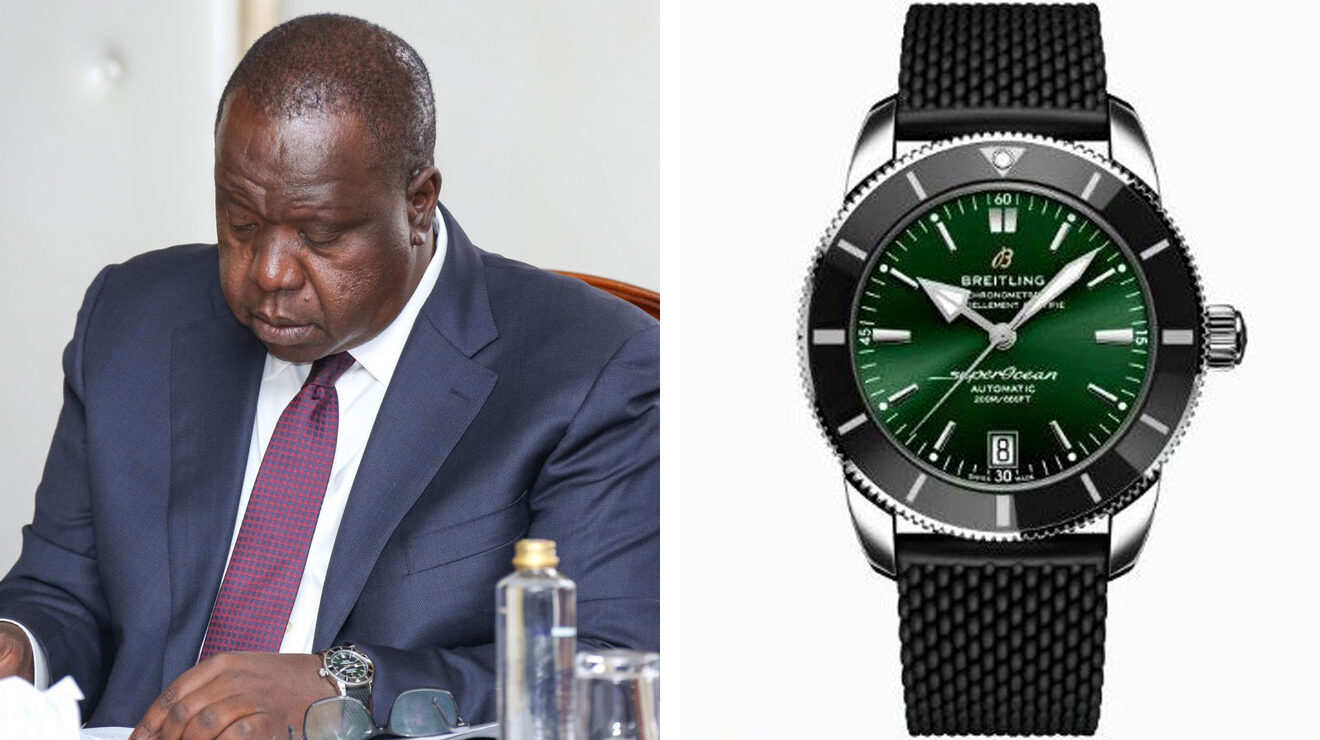 Matiang’i flaunts Sh600k Breitling Superocean Heritage wristwatch ...