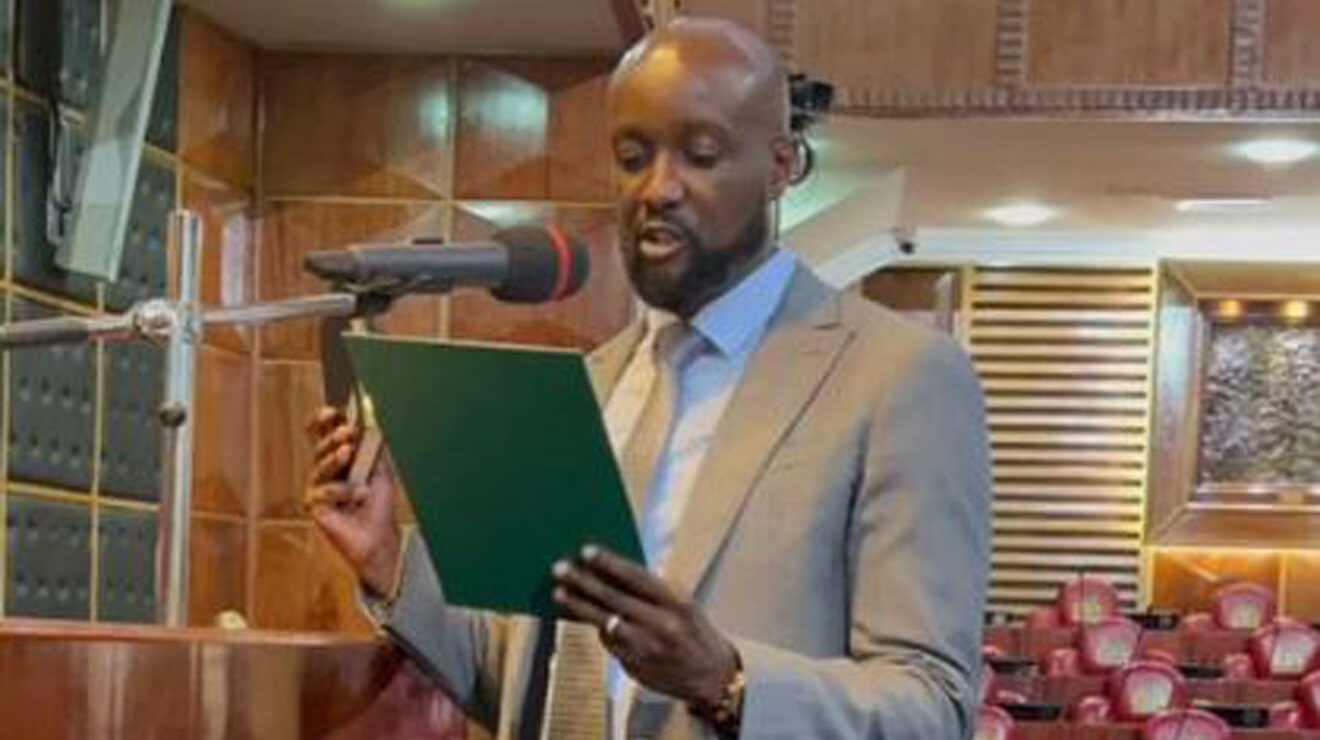 Ronald Karauri sworn in and KOT react to his wife’s congratulatory ...