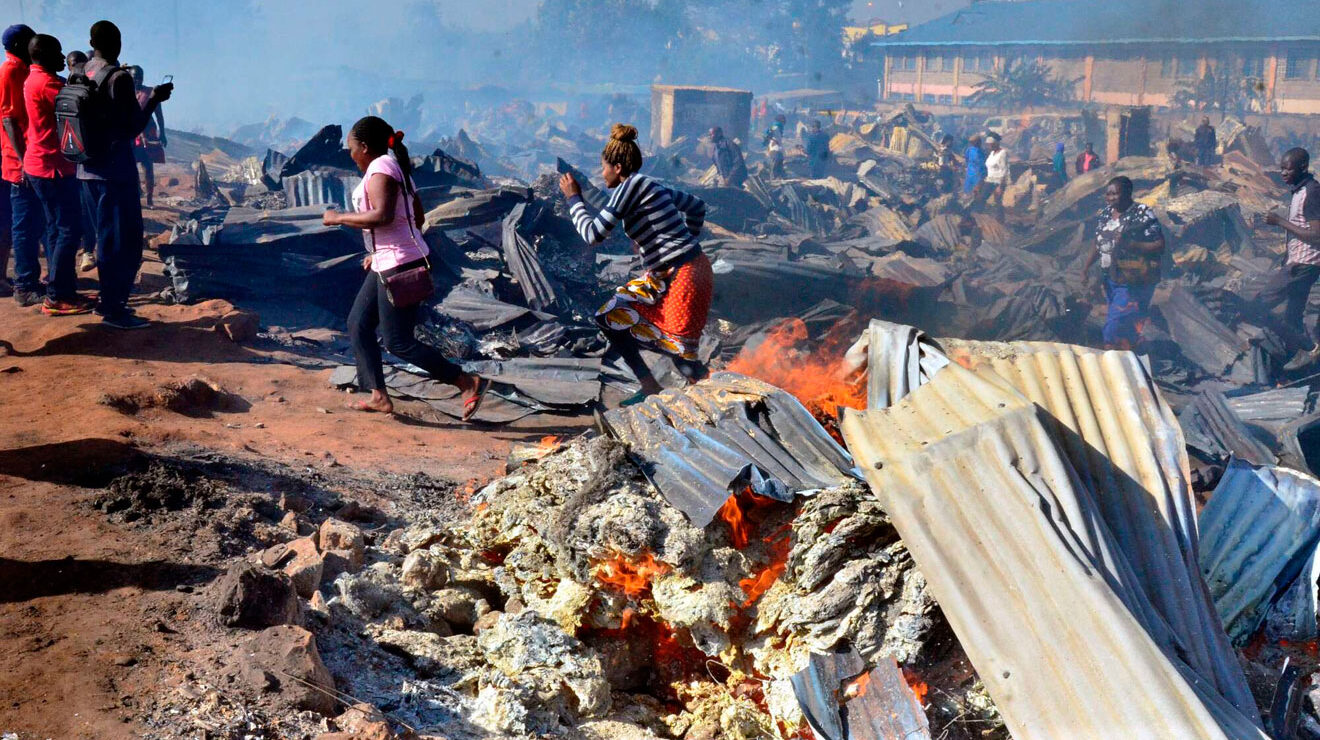 How three-year-old died in Kibera night fire after mother went out ...