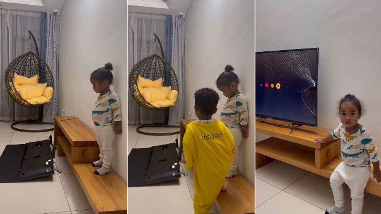Not in this economy! Dennis Ombachi cries out after his kids break TV ...