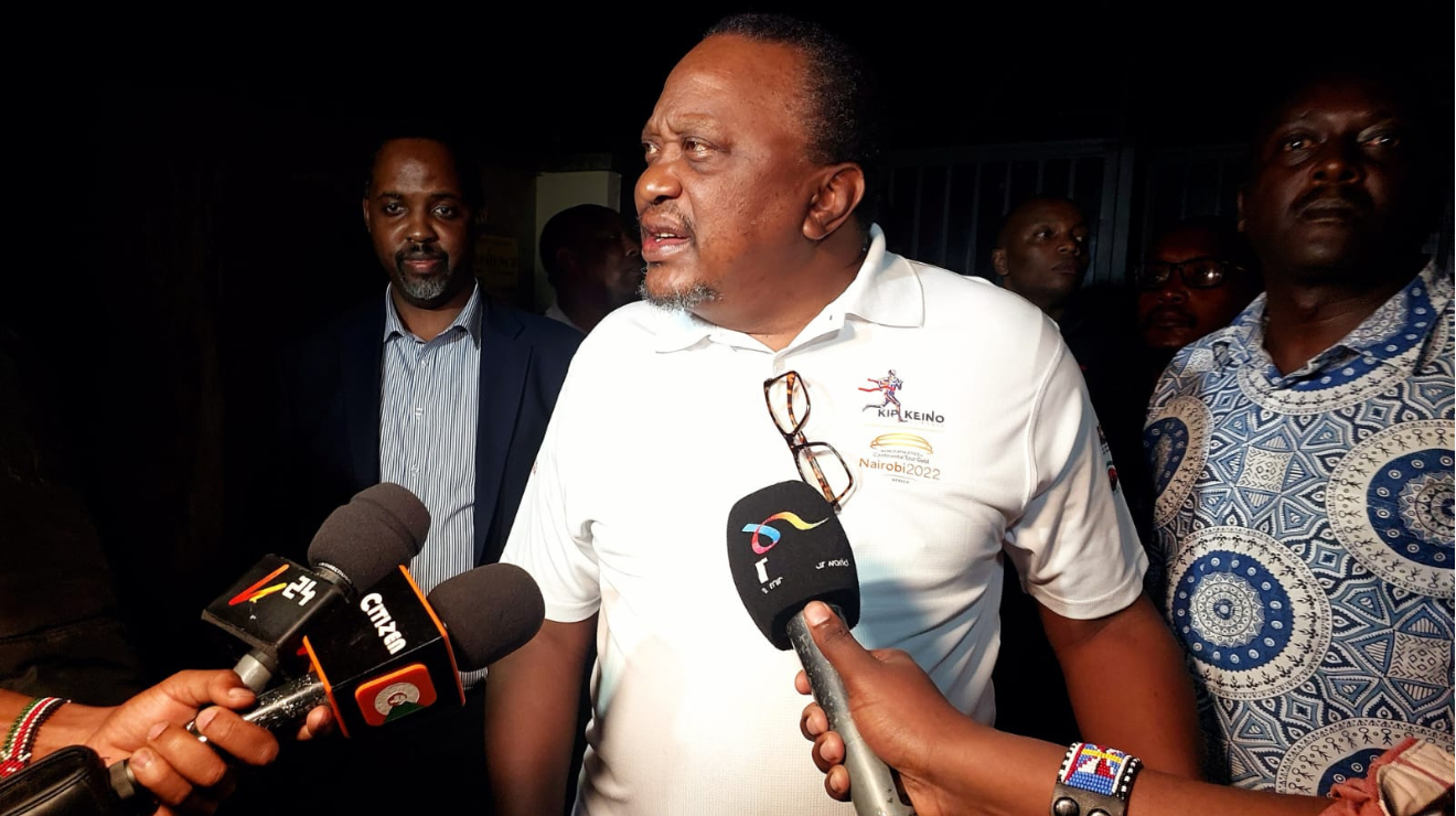Former President Uhuru Kenyatta reacts to bizarre intrusion at son’s ...
