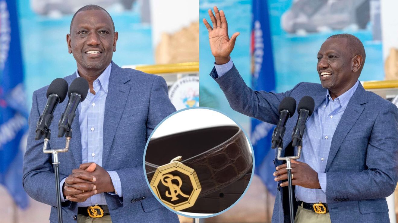 All about President Ruto’s Sh428k ‘SR’ gold-buckle Italian belt ...