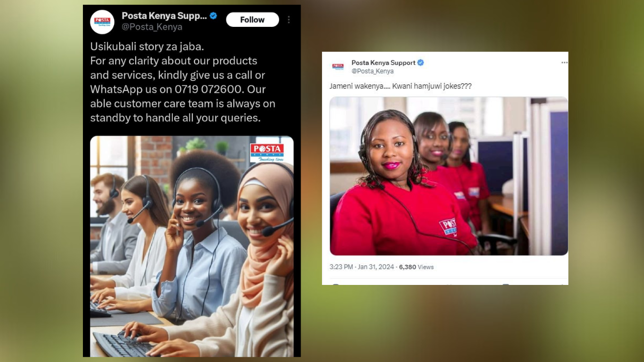 Posta Kenya reacts to AI blunder of customer care agents with three ...